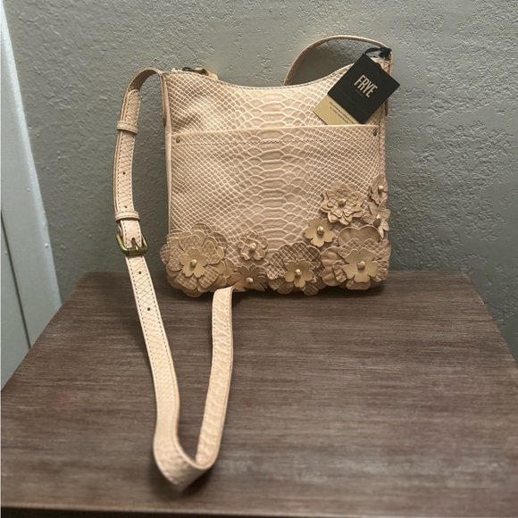 Frye | Bags | Frye Nwt Pink Melissa Floral Swing Leather Crossbody ...